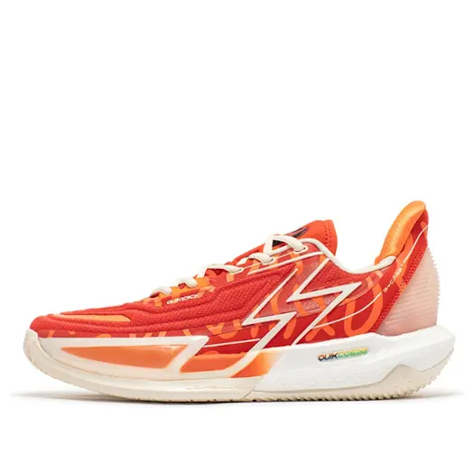 361 DEGREES Big3 4.0 Quick Pro Athletic Sneakers - Red/orange/beige