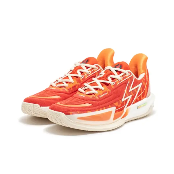 361 DEGREES Big3 4.0 Quick Pro Athletic Sneakers - Red/orange/beige