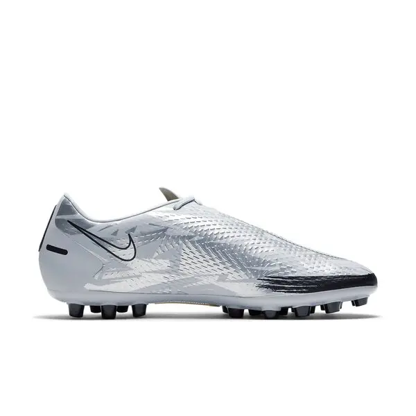 Nike Phantom Gt Ag Artificial Grass Cleats - Grey/black/silver