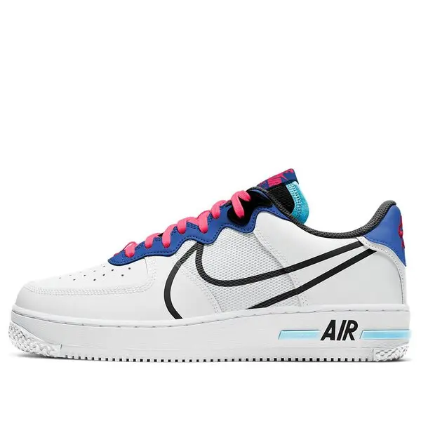 Nike Force 1 React Sneakers - White/blue/red