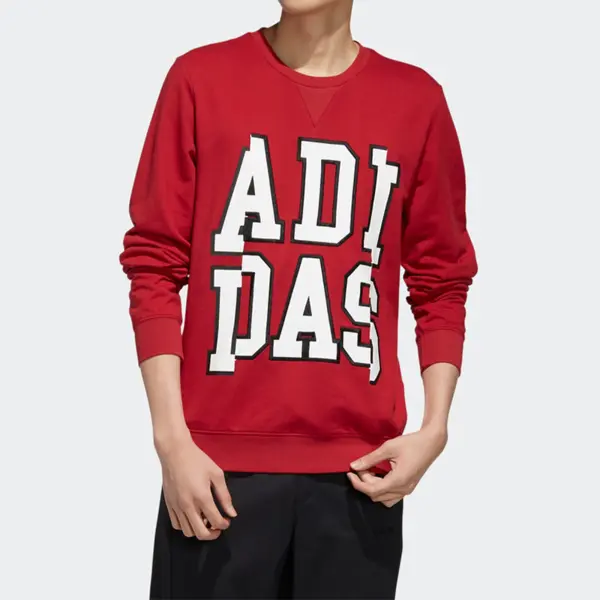 Adidas Neo Large Logo Printing Round Neck Pullover