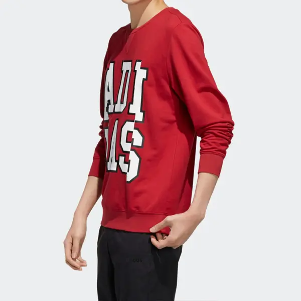 Adidas Neo Large Logo Printing Round Neck Pullover