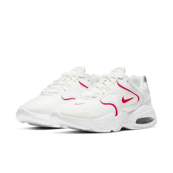 Nike Max 2x "white Siren Red" Sneakers - White/red/silver