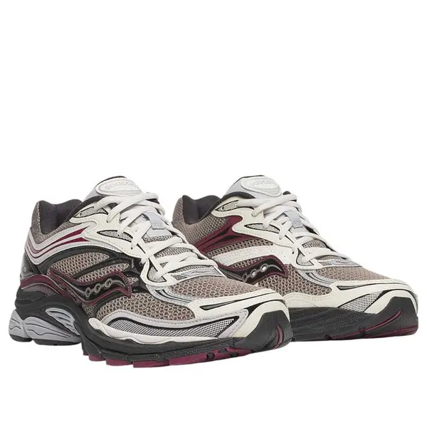 Saucony Progrid Omni Tmy Athletic Sneakers - Tan/maroon