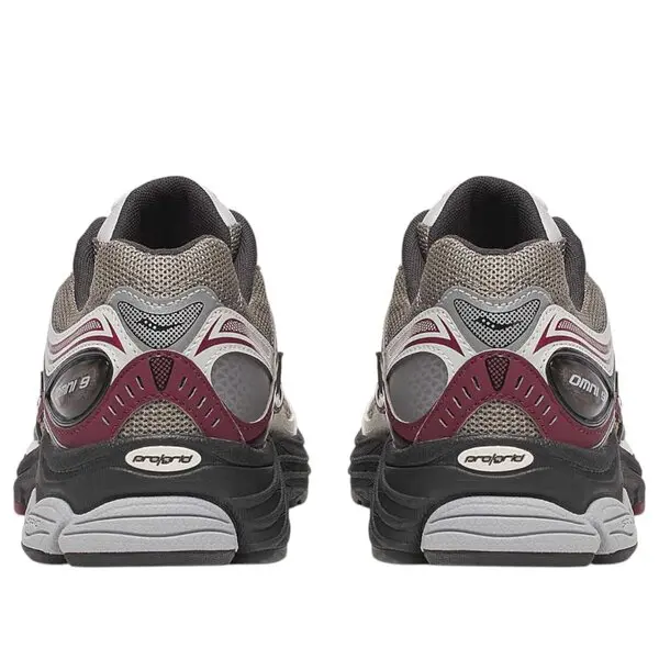 Saucony Progrid Omni Tmy Athletic Sneakers - Tan/maroon