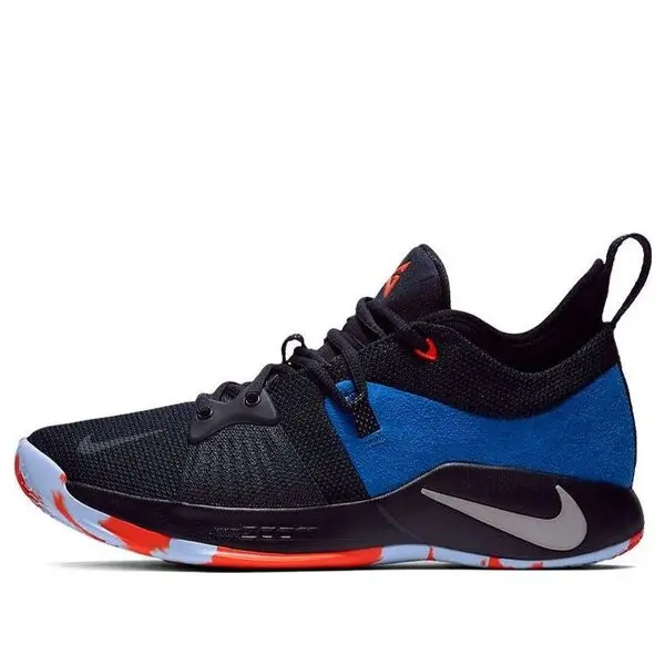 Nike Pg 2 Ep 'home Craze' Basketball Sneakers - Black/blue/orange