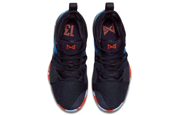 Nike Pg 2 Ep 'home Craze' Basketball Sneakers - Black/blue/orange