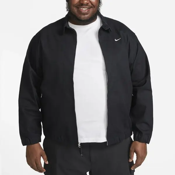 Nike Lightweight Zip-up Jacket - Black/white