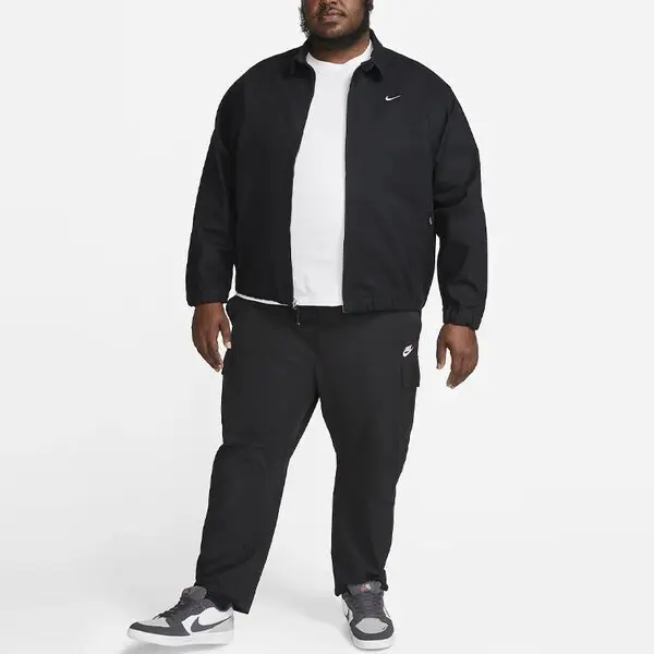 Nike Lightweight Zip-up Jacket - Black/white