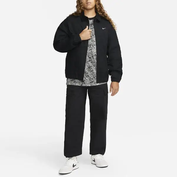 Nike Lightweight Zip-up Jacket - Black/white
