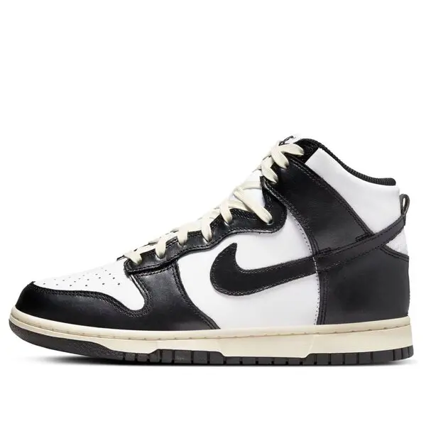 Nike Dunk High Vintage Black Sneakers - Black/white