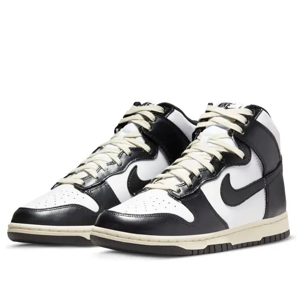 Nike Dunk High Vintage Black Sneakers - Black/white