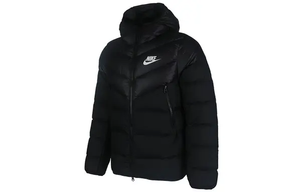Nike Down Fill Hooded Jacket - Black