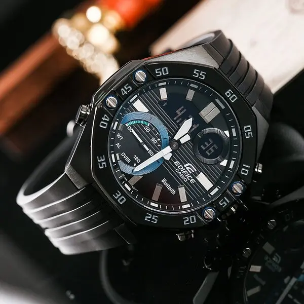 Casio Edifice Bluetooth Quartz Solar Powered Analog/digital Watch With Sapphire Crystal