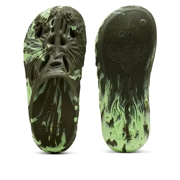 PUMA Mb.04 Slides - Dark Olive/fizzy Light