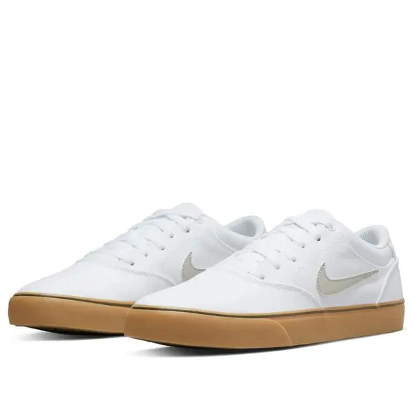 Nike Chron 2 Canvas Sb " Gum" Sneakers - White