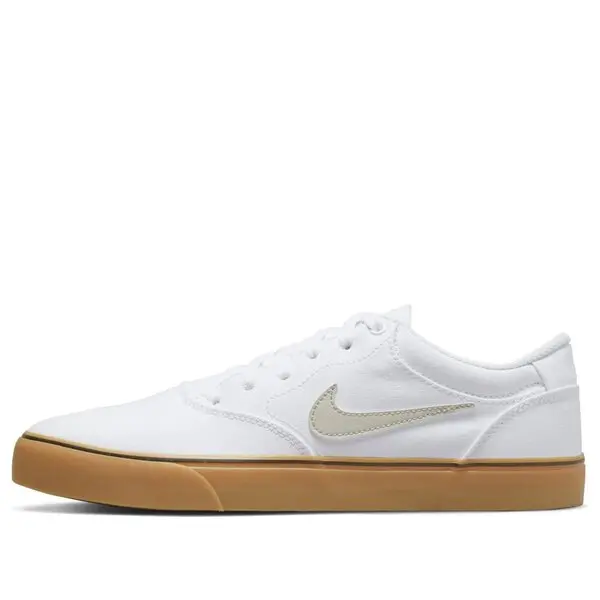 Nike Chron 2 Canvas Sb " Gum" Sneakers - White