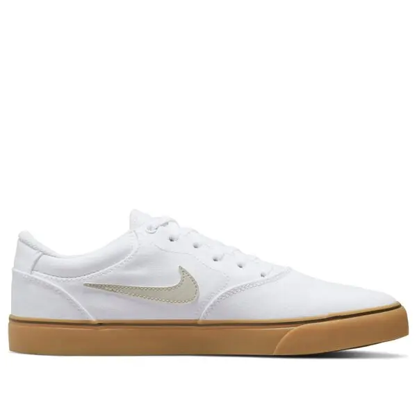 Nike Chron 2 Canvas Sb " Gum" Sneakers - White