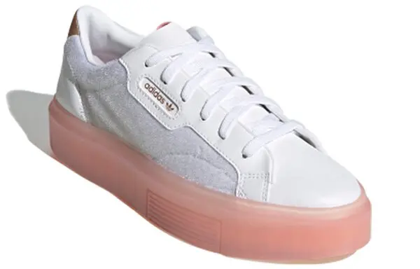 Adidas Sleek Super Platform Sneakers - White/pink