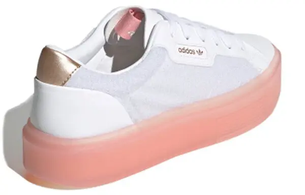 Adidas Sleek Super Platform Sneakers - White/pink