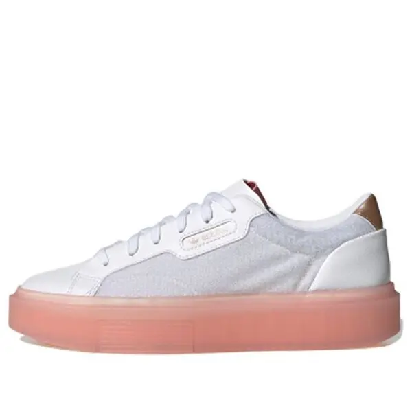 Adidas Sleek Super Platform Sneakers - White/pink