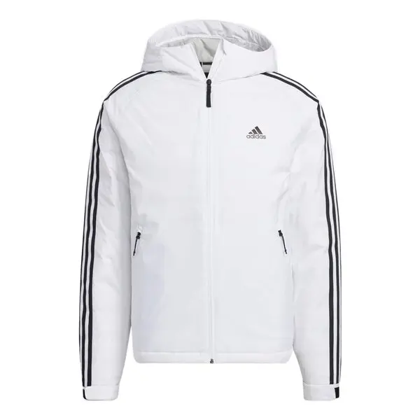 Adidas Logo Puffer Jacket With Zip Closure - Default Color