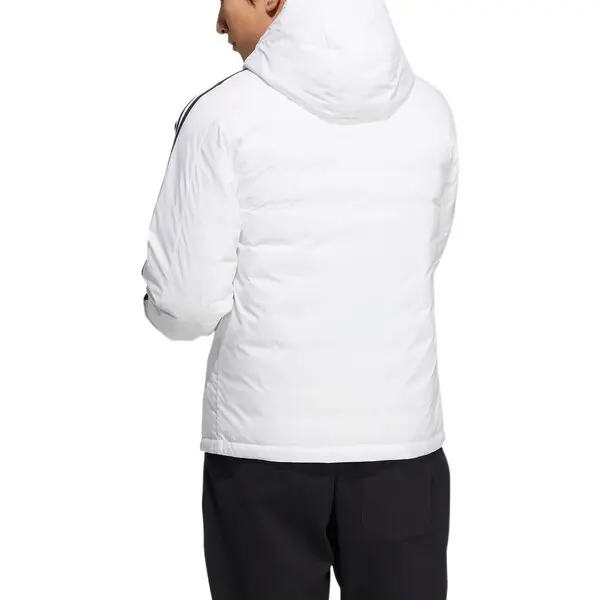 Adidas Logo Puffer Jacket With Zip Closure - Default Color