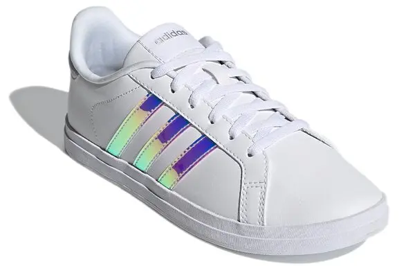 Adidas Courtpoint White Iridescent Sneakers - White/blue