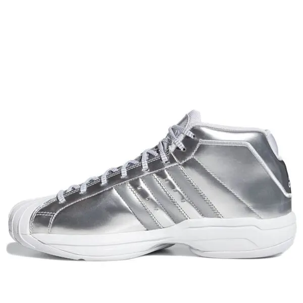 Adidas Pro Model 2g High Top Sneakers - Silver
