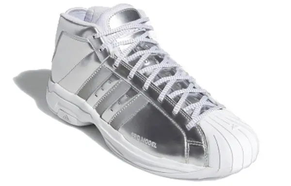 Adidas Pro Model 2g High Top Sneakers - Silver