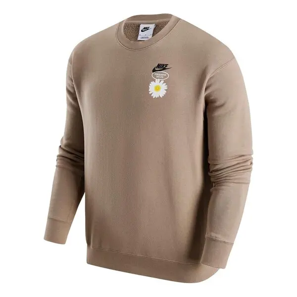 Nike Statement Sweater - Tan/white