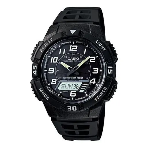 Casio Solar Powered Analog Sports Watch - Black