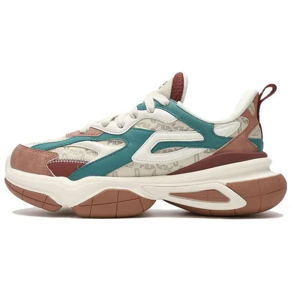 FILA Daddy Shoeswhite Brown Green