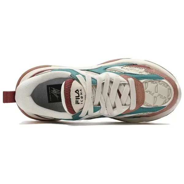 FILA Daddy Shoeswhite Brown Green