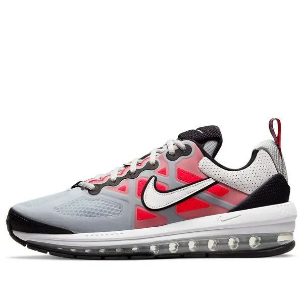 Nike Max Genome "infrared" Low Top Sneakers - Grey/white/red