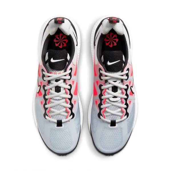Nike Max Genome "infrared" Low Top Sneakers - Grey/white/red