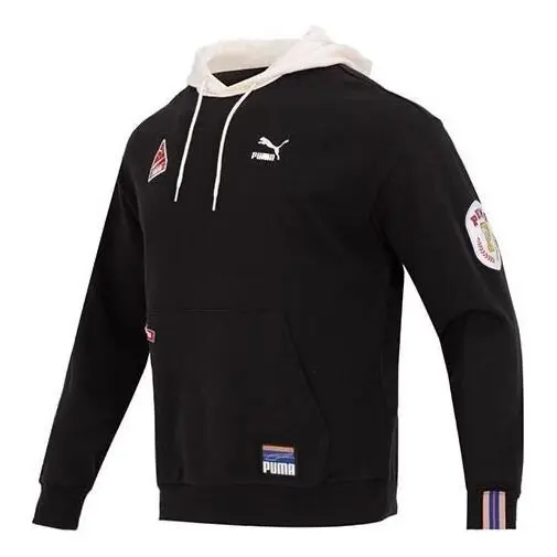PUMA Team Badge Hoodie - Black
