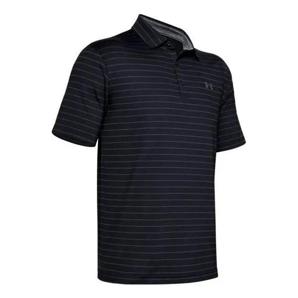 Under Armour Playoff Core Stripe Polo Shirt - Black