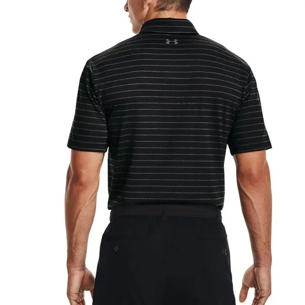 Under Armour Playoff Core Stripe Polo Shirt - Black