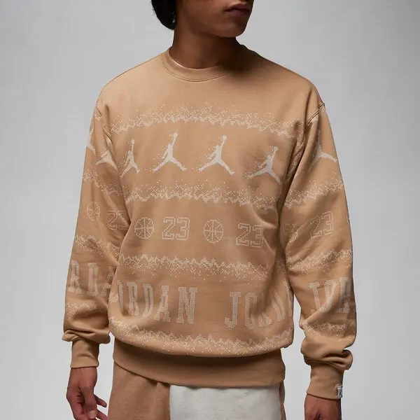 JORDAN Essential Holiday Fleece Crewneck Sweater