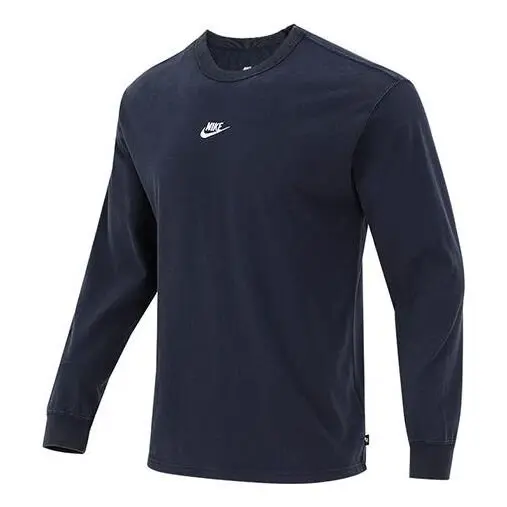 Nike Long Sleeve Crewneck T-shirt - Navy