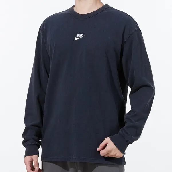 Nike Long Sleeve Crewneck T-shirt - Navy