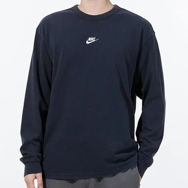 Nike Long Sleeve Crewneck T-shirt - Navy