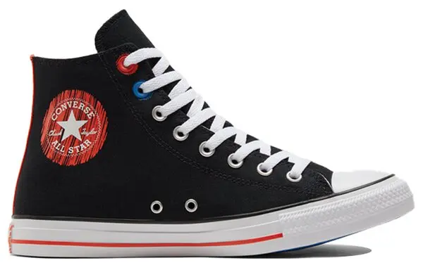 CONVERSE Chuck Taylor All Star High Top Sneakers - Black/red