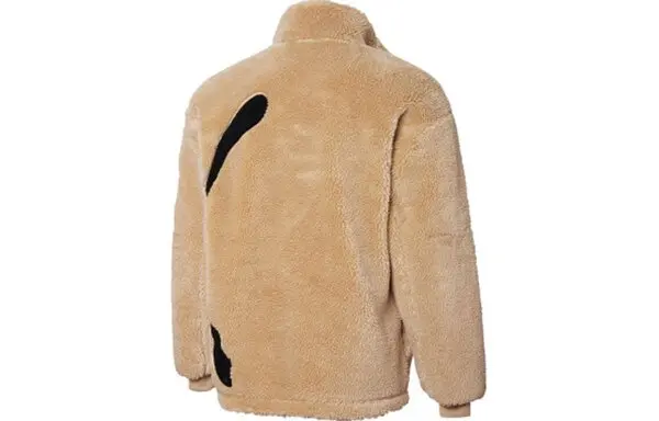 PUMA Sherpa Fleece Jacket With Contrasting Logo