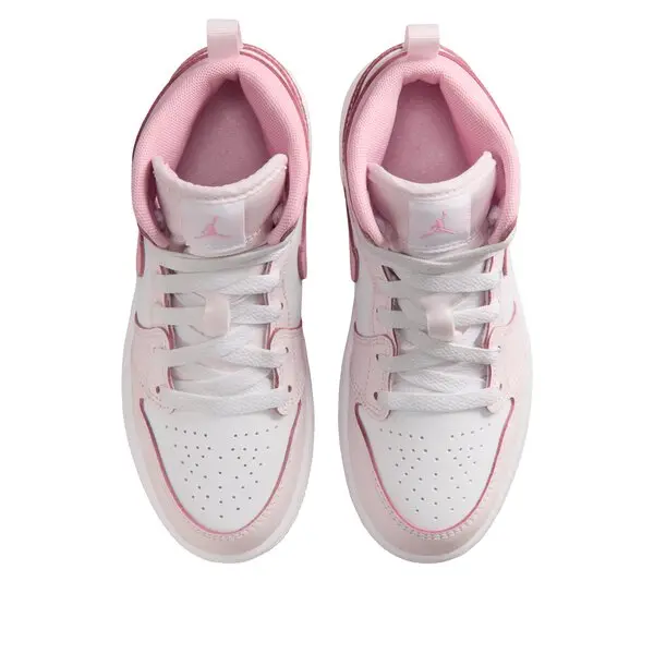 JORDAN 1 Mid Sneakers - Pearl/pink/white