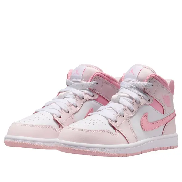 JORDAN 1 Mid Sneakers - Pearl/pink/white