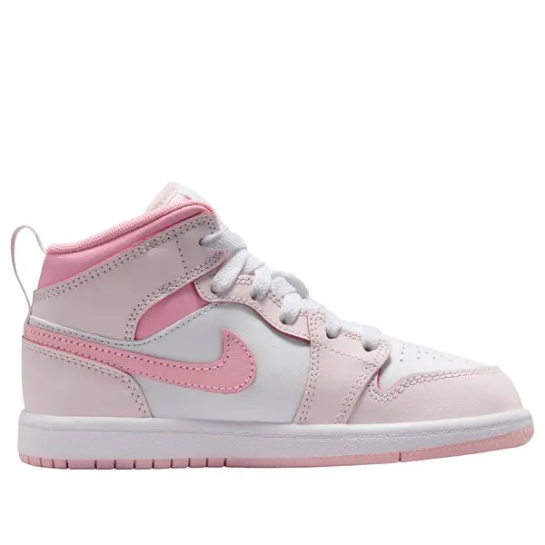 JORDAN 1 Mid Sneakers - Pearl/pink/white