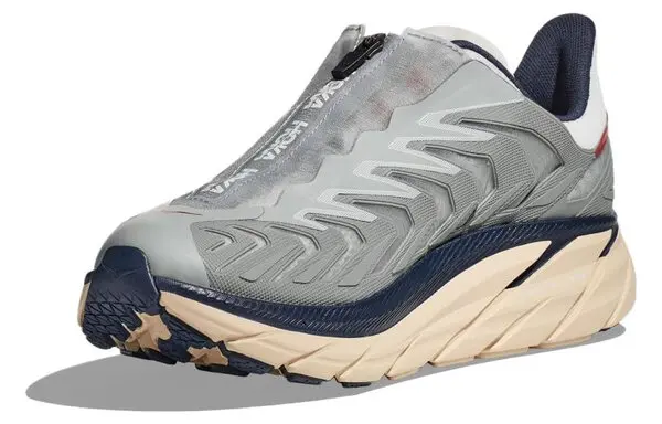 Hoka One One Project Clifton Knitted Running Sneakers