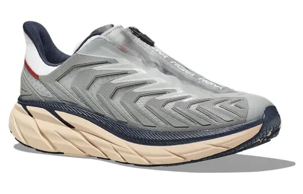 Hoka One One Project Clifton Knitted Running Sneakers